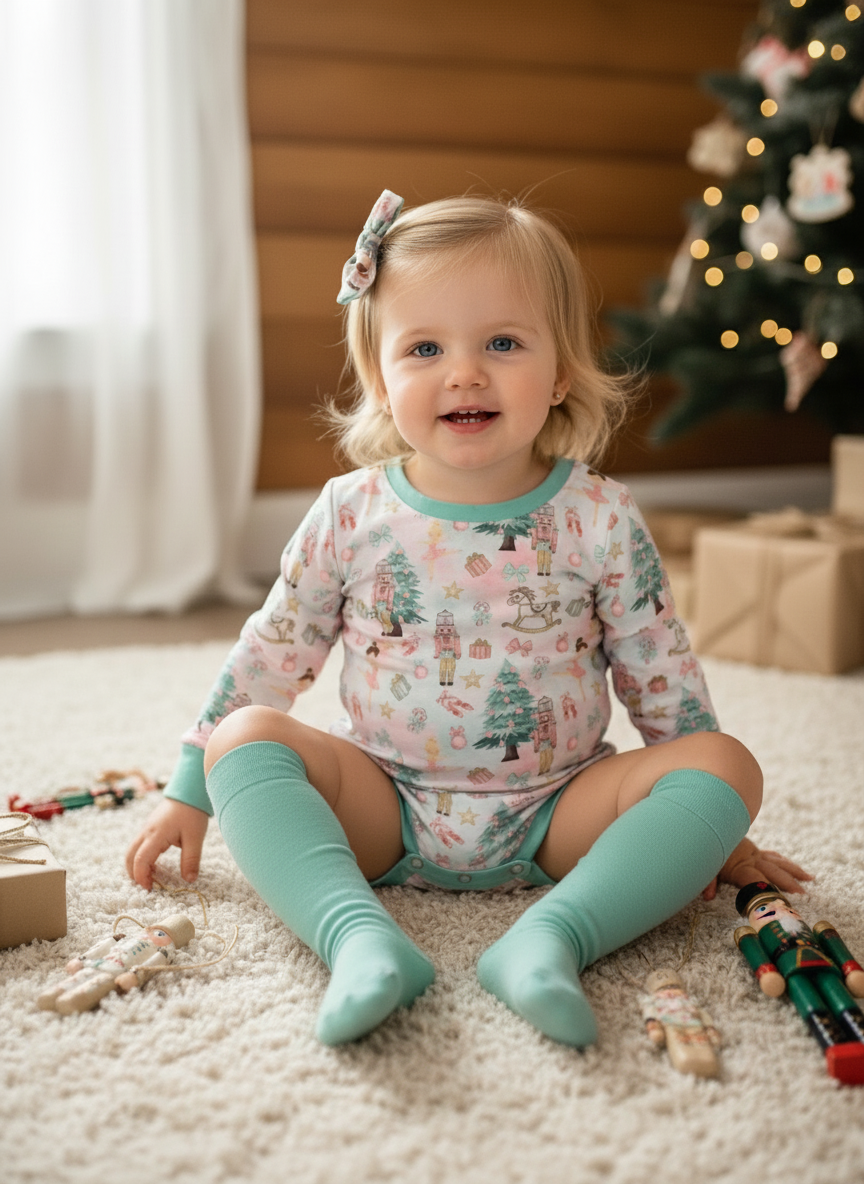 Mint Nutcracker long sleeve Leo – DoodleBug's