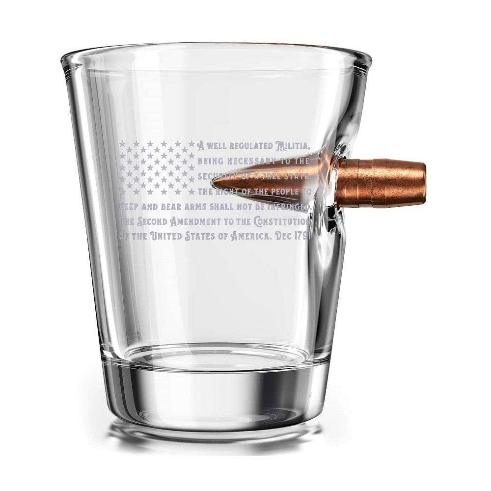 I Love My Freedom - 2nd Amendment Shot Glass With Bullet - 3145 ...