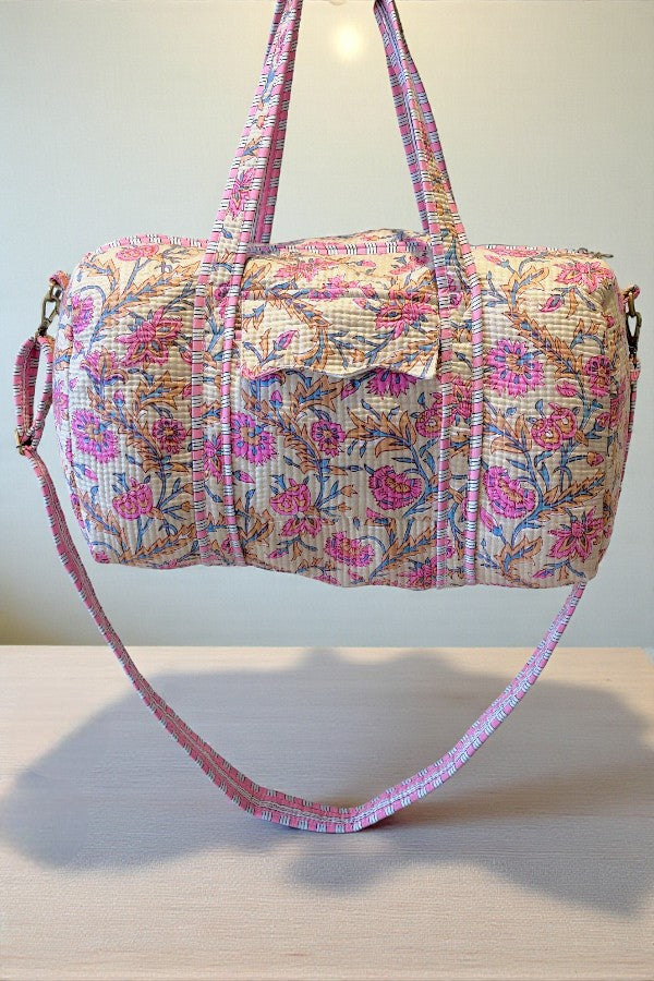 SC - ETA 3/12 - Birdie Pink Floral Duffel Bag – DoodleBug's