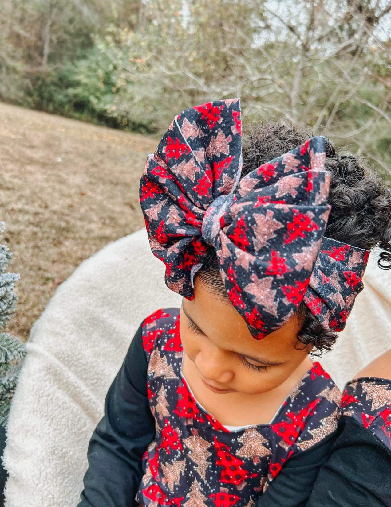 Buffalo Plaid trio trees messy wrap – DoodleBug's