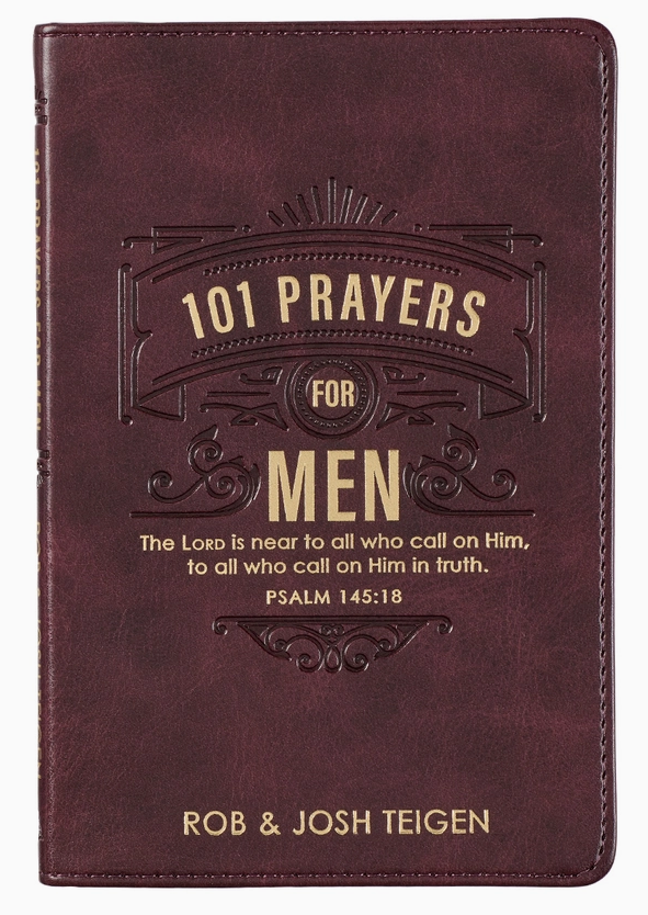101 Prayers For Men Brown Faux Leather Gift Book - Psalm 145 – DoodleBug's